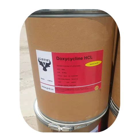 Veterinary Drug Feed Additives For Cattle Sheep Poultry Doxy HCl Doxycycline Hyclate Powder