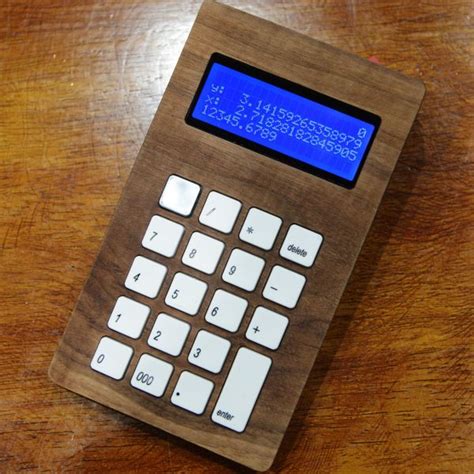 Walnut Case Sets This Custom Arduino Powered Rpn Calculator Apart From The Crowd Hackaday