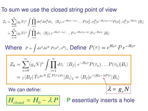 PPT Planar Diagrams In Light Cone Gauge PowerPoint Presentation Free Download ID