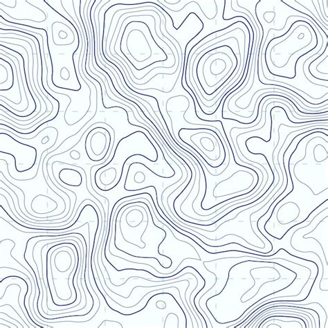 Mappa Topografica Di Contorno Su Sfondo Bianco Mappa Della Griglia