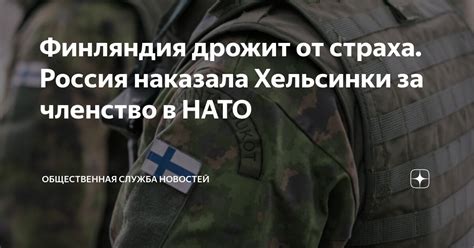 Финляндия дрожит от страха Россия наказала Хельсинки за членство в НАТО Общественная Служба