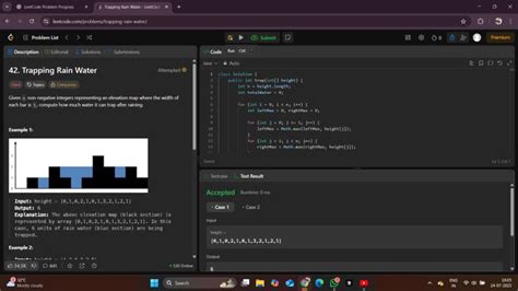 💧 Dsa Problem That Thinks Like A Human — Trapping Rain Water 🔍 Leetcode