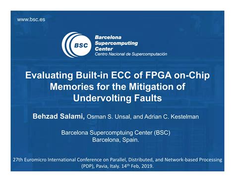 evaluating built in ecc of fpga on chip memories for the mitigation of