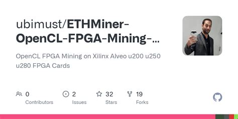 Github Ubimust Ethminer Opencl Fpga Mining Opencl Accelerators Xilinx Alveo U Serie Opencl
