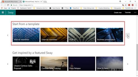 Microsoft Sway Templates