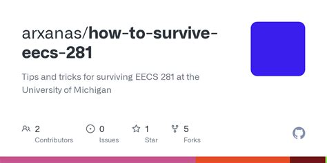 Github Arxanashow To Survive Eecs 281 Tips And Tricks For Surviving Eecs 281 At The