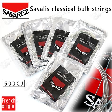 French Savarez 500cj Bulk Classical Guitar Strings Nylon Set With High