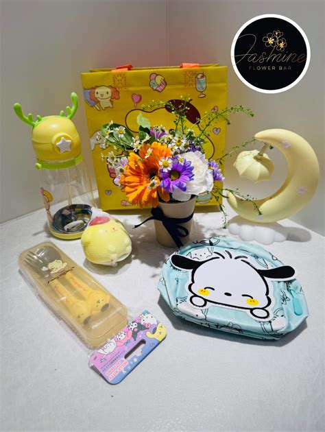 Jasmine БАГЦ 3 70 к Цэцэгийн баглаа Ширээний гэрэл Усны сав цүнх халбага сэрээ Squishy буюу