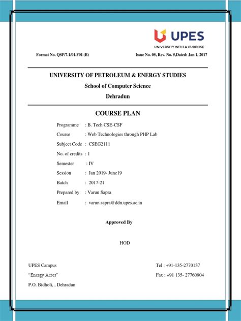 Php Lab Course Plan Pdf Php Engineering