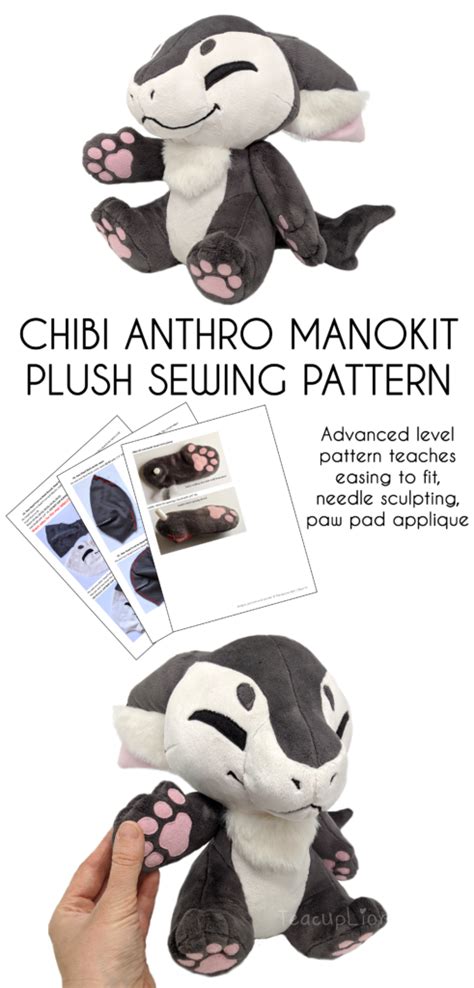 New Plush Sewing Pattern Anthro Manokit