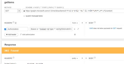 azure onedrive rest apis message the specified item does not