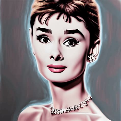 Audrey Hepburn Portrait In Pastel Colors · Creative Fabrica