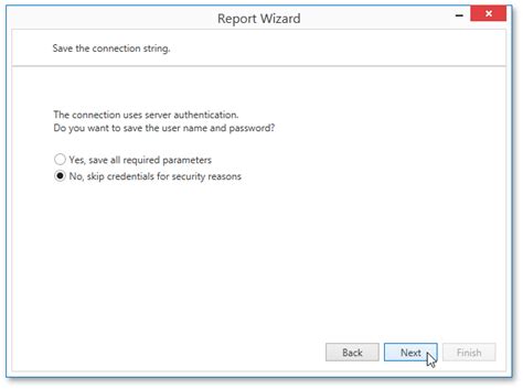 Save The Connection String Net Reporting Tools Devexpress