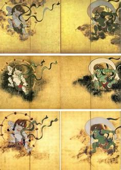 風神雷神図屏風 尾形光琳 尾形光琳 日本美術、日本画、俵屋宗達