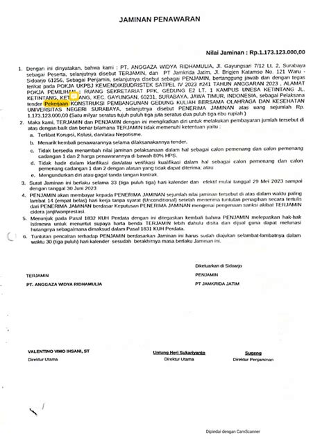 Gedung Kuliah Unesa Rev Pdf