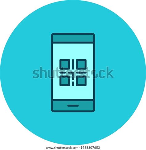 Qr Code Mobile Phone Scan Icon Stock Vector Royalty Free 1988307653 Shutterstock