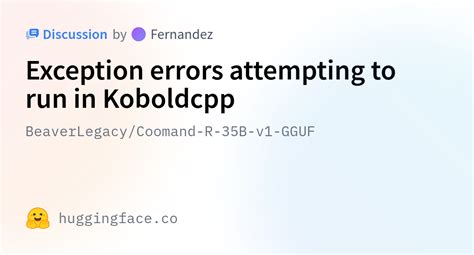 Thedrummercoomand R 35b V1 Gguf · Exception Errors Attempting To Run