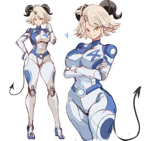 Susan And Sue Storm Original And More Drawn By Rakeemspoon Danbooru