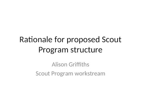 Ppt Rationale For Proposed Scout Program Structure Dokumen Tips