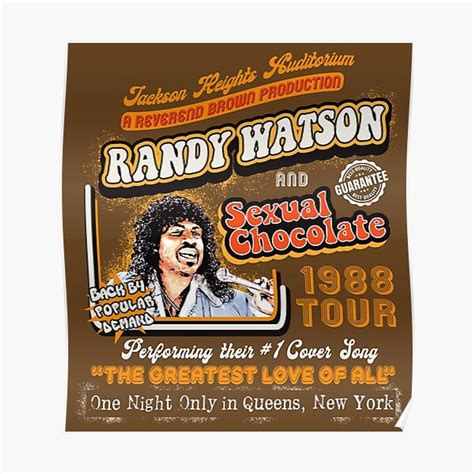 Randy Watson Sexual Chocolate Concert Poster Premium Matte Vertical