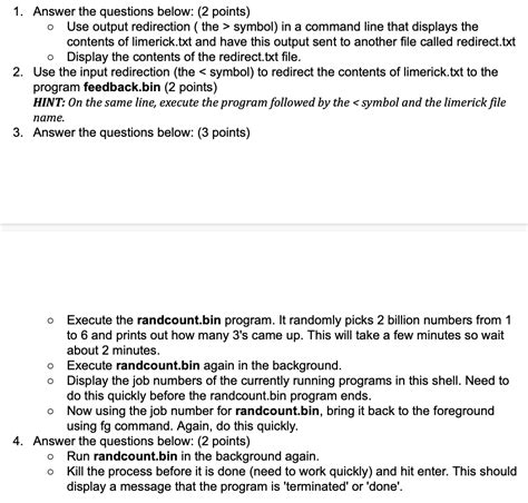 Solved 1 Answer The Questions Below 2 Points Use