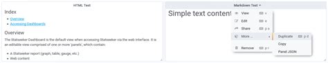 Dashboard Panel Texthtml Statseeker Documentation