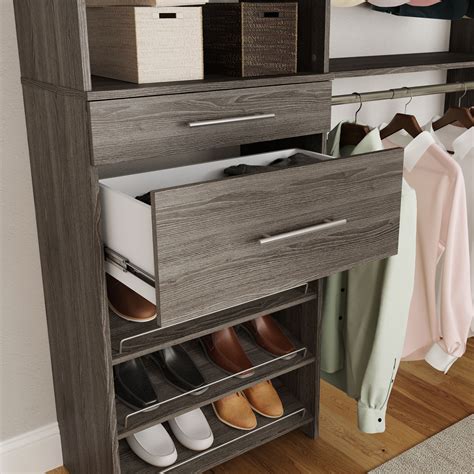 Wood Closet Drawer Units Modern White Wooden Closet Island 15 Drawers