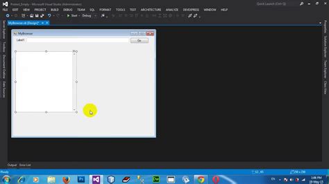 Creating A Simple Web Browser In Vb Net 2012 Youtube