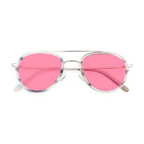 Olive Green Grandpa Oversized Aviator Tinted Sunglasses With Red Sunwear Lenses Kingston