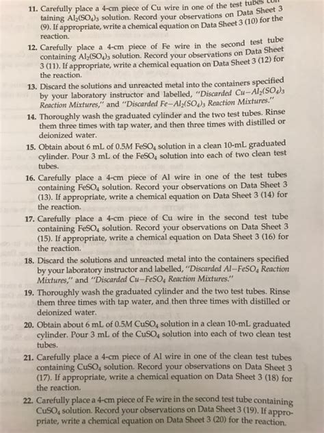 Solved 3 1 Write A Total Ionic Equation For The Reaction Chegg Com