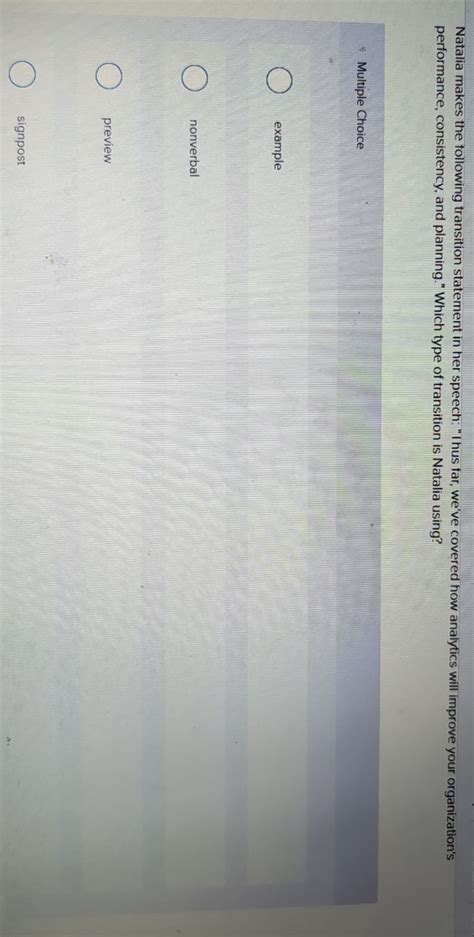 Natalia Makes The Following Transition Studyx