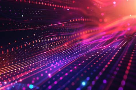 Abstract Digital Waves Stock Illustration Illustration Of Science 351034449