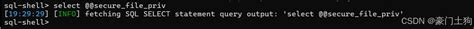 渗透测试之利用sql拿shell（附完整流程防御方案）【上】sqlmap Sql Shell Csdn博客
