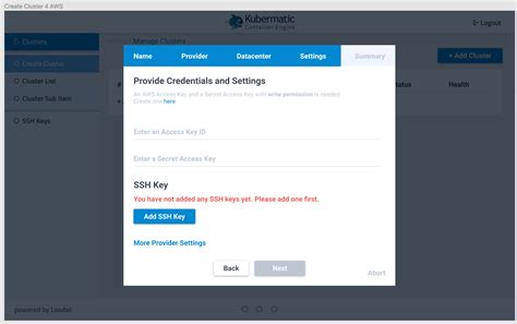 Design Create Cluster · Issue 235 · Kubermaticdashboard · Github