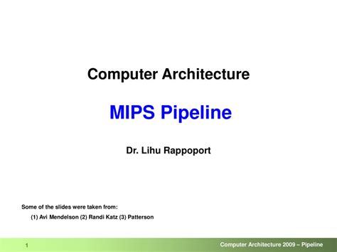 Ppt Cpe 232 Computer Organization Basic Mips Pipelining Part I