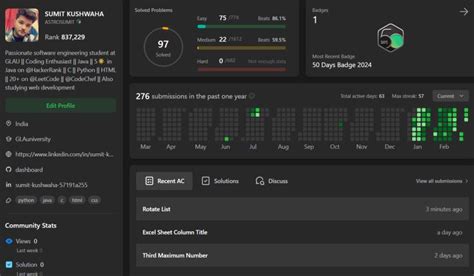 Day 57 Of 100daysofcodechallenge Sumit Kushwaha Posted On The Topic