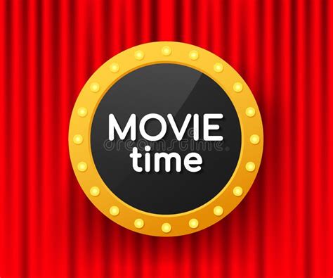 Movie Time Poster Cinema Banner Vector Stock Illustration Ilustraci N Del Vector Ilustraci N