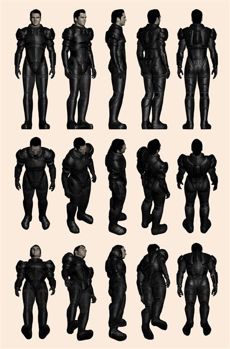 Mass Effect 2 Kaidan Model Reference By Troodon80 On Deviantart