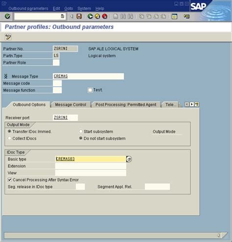 to configure a partner profile configuring sap r 3 for the sap bapi