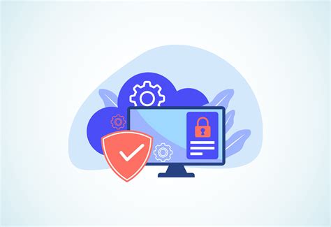 Cloud Computing Security Design Concept Online Security And Data Protection Vector