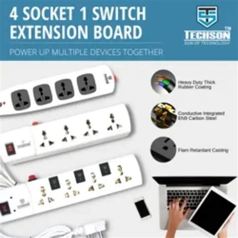 4 Socket 1 Switch Extension Board Application At Best Price In Ahmedabad