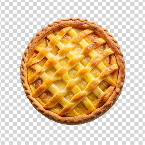 투명 한 배경 에 고립 된 파인애플 파이 프리미엄 Ai 생성 Psd