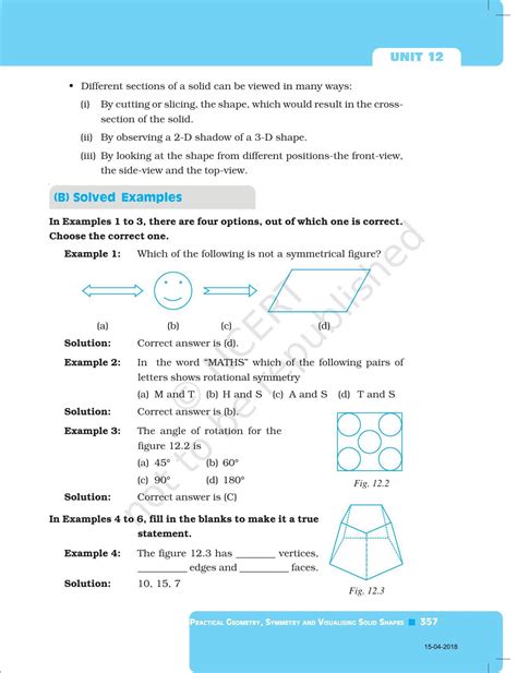 Ncert Exemplar Book For Class 7 Maths Chapter 12 Practical Geometry