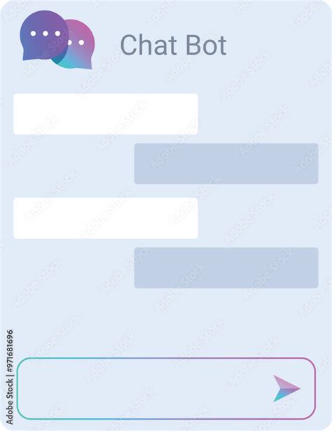 Modern Chat Bot Interface Displaying Chat History And An Input Field For Engaging In Automated