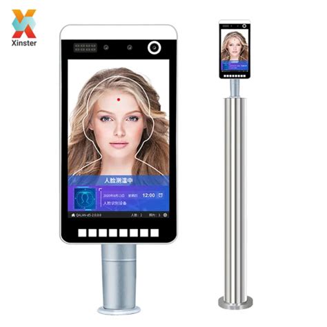 Face Recognition Temperature Detection Turnstile Rfid Reader Swing Barrier Gate Face Recognition
