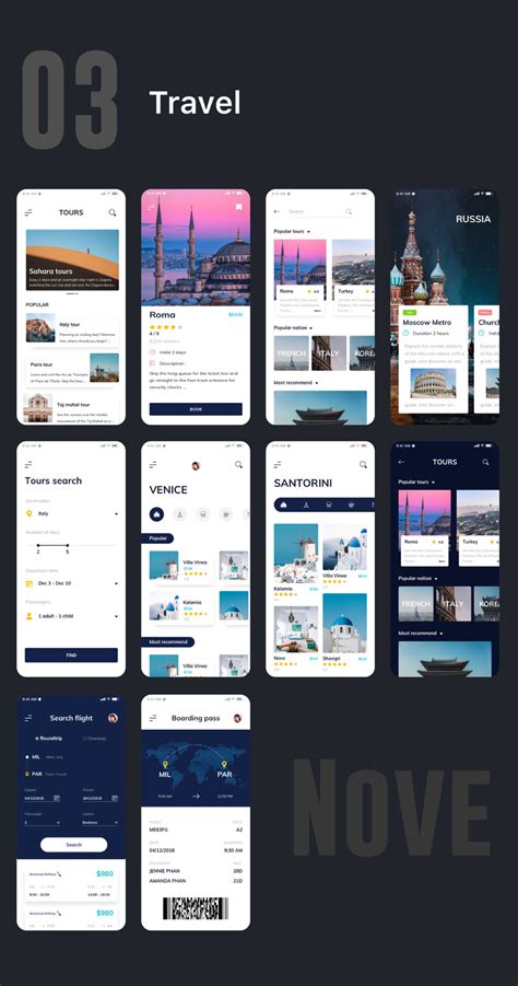 Nove Mobile UI Kit On Behance