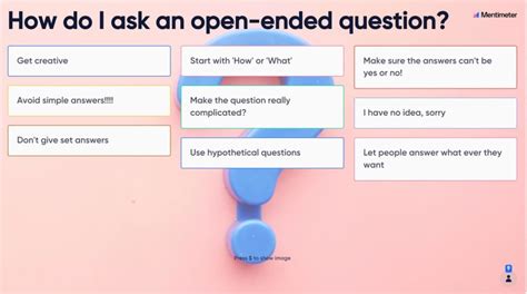 How To Ask Open Ended Questions 20 Examples Mentimeter