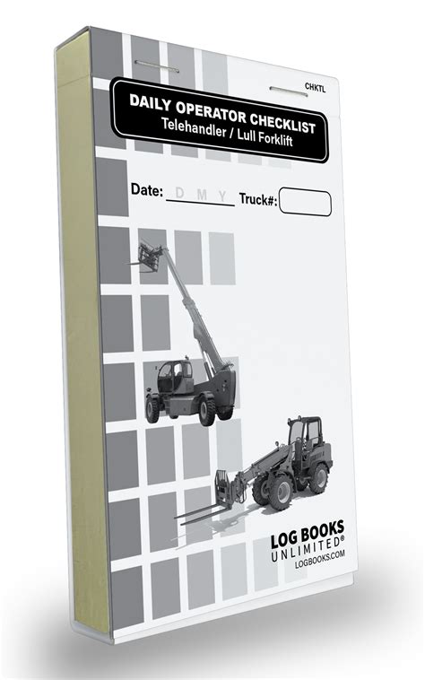 Telehandlerlull Forklift Replacement Checklist Chktl Log Books