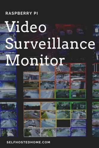 Raspberry Pi Video Surveillance Monitor Piday Raspberrypi Raspberry