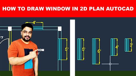 Plan Autocad Window Blocks How To Add Doors And Windows In AutoCAD